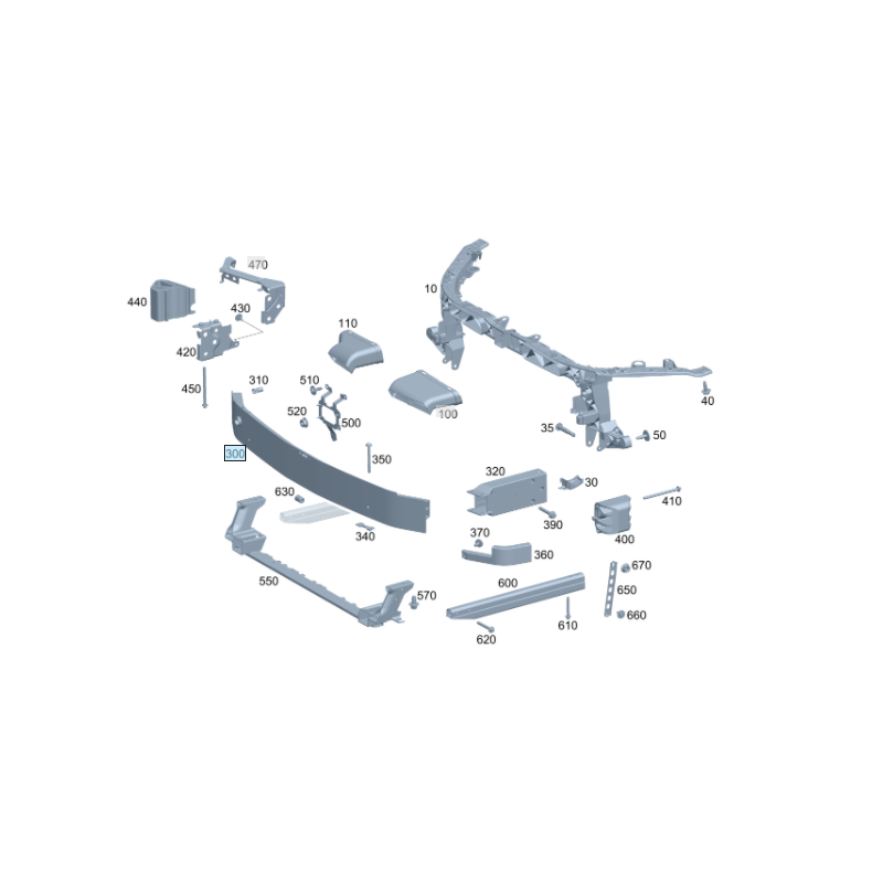 BELKA ZDERZAKA PRZEDNIEGO GLA II H247 A2476207901